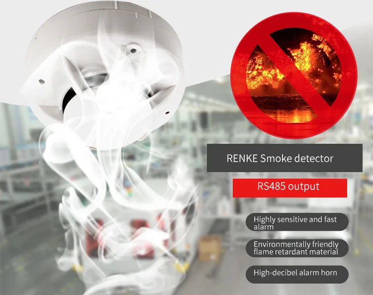 Rs485 Security Fire Alarm Travel Smoke Alarm Smoke Detector - Buy ...