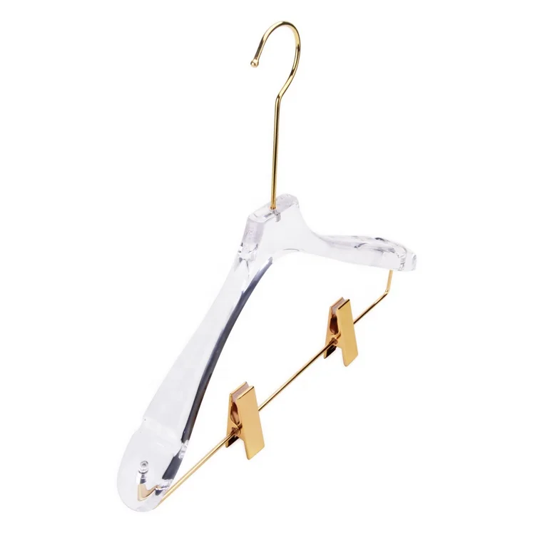 Golden Hook Broad Ended Wide Hangers Coat And Suit Hanger With Pant ...