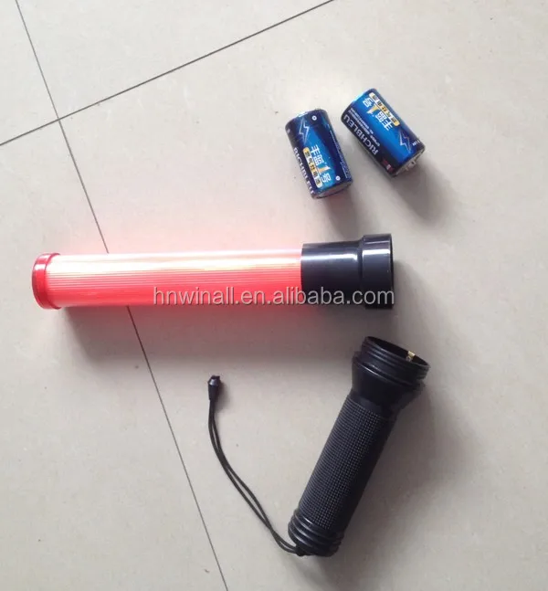 Length 40cm Police Torch Traffic Baton Flashing Wand - Buy Flashing ...