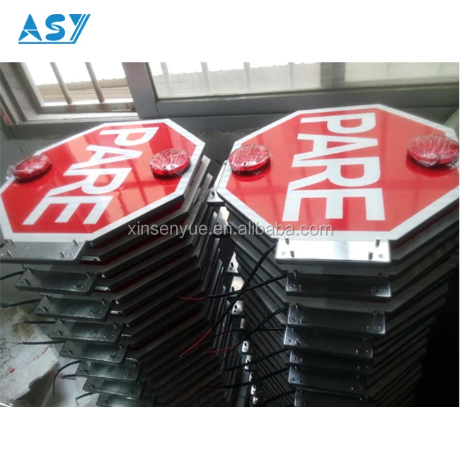 Complete Stop Sign With Bus Stop-arm Extended Lights - Buy Stop Sign ...