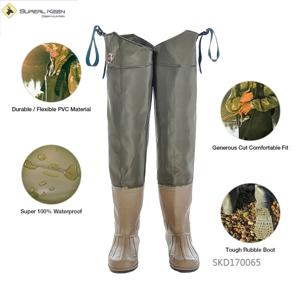 Men And Women Breathable Hip Waders Hip Boots Hunting Fishing Wader ...