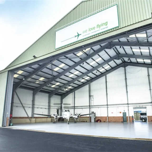 Design Airplane Warehouse Steel Structure Aircraft Hangar