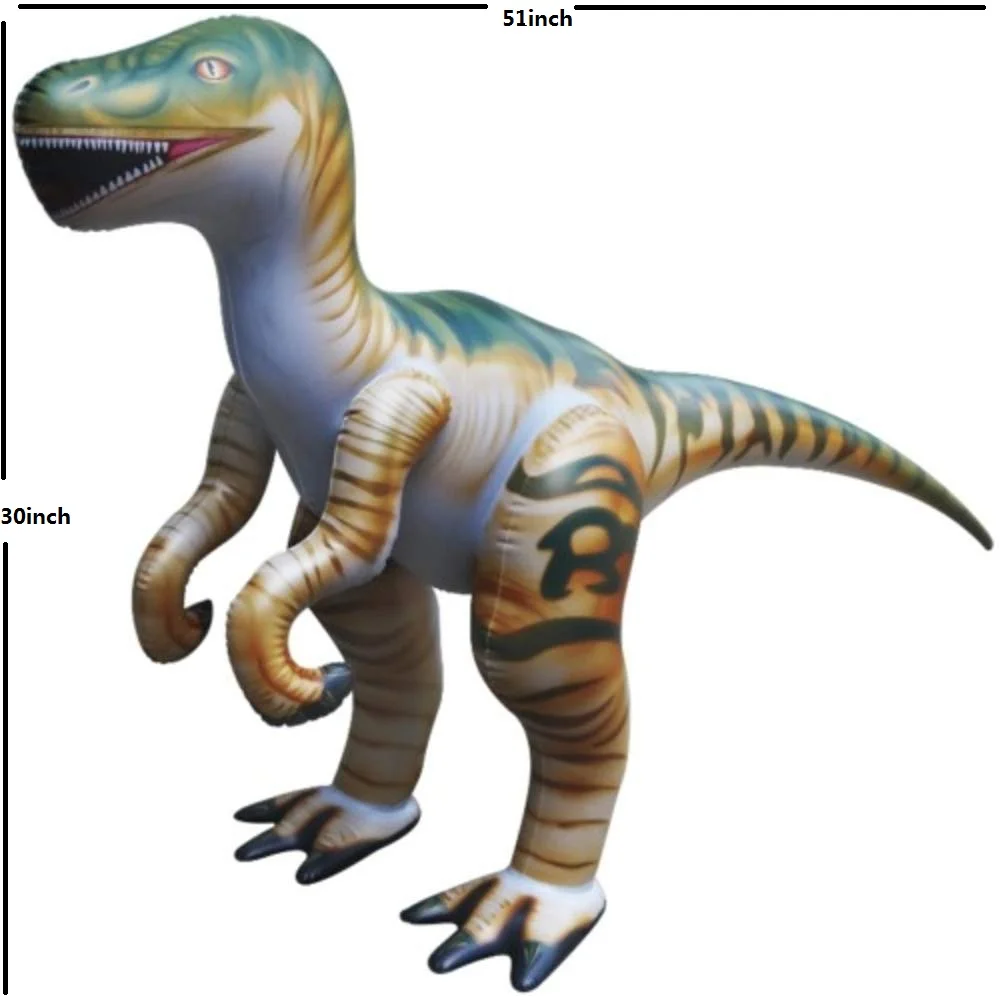 Plastic 30inch Tall Inflatable Velociraptor Dinosaur For Decorate - Buy ...