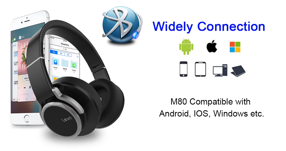 Newest Oem/odm Factory Custom M80 Bluetooth Headphones Wireless Csr 4.1 ...
