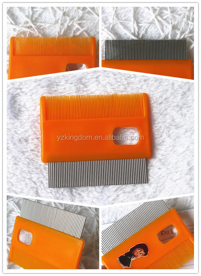 Promotional Two Use Stainless Steel Teeth And Pp Teeth Lice Nit Tick ...
