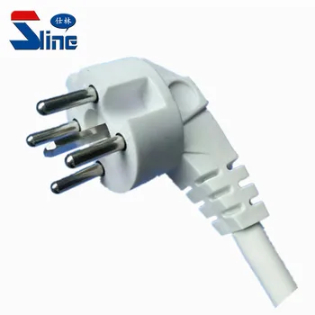 16a European 5 Pin 3 Phase Perilex Power Cord Plug With Europe Mains ...
