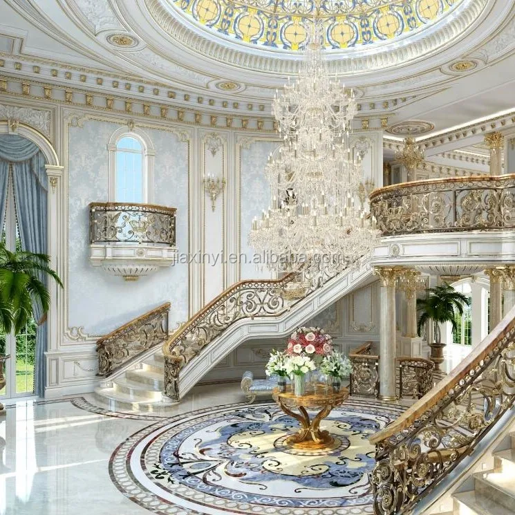 Decorative French Wrought Iron Staircase Railing Balustrade Designs For ...