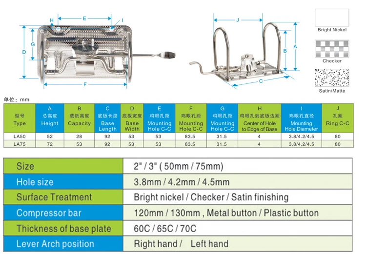 New Box File Clip Metal File Fasteners / Lever Arch Mechanism - Buy Box ...