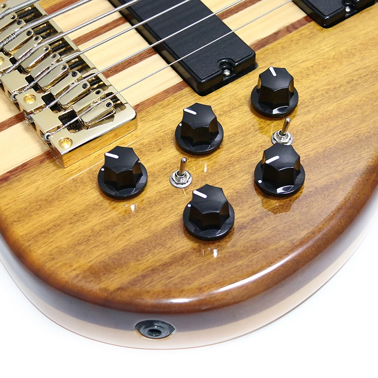 OEM Wholesale Price Chinese Neck through Body 6 String Bass