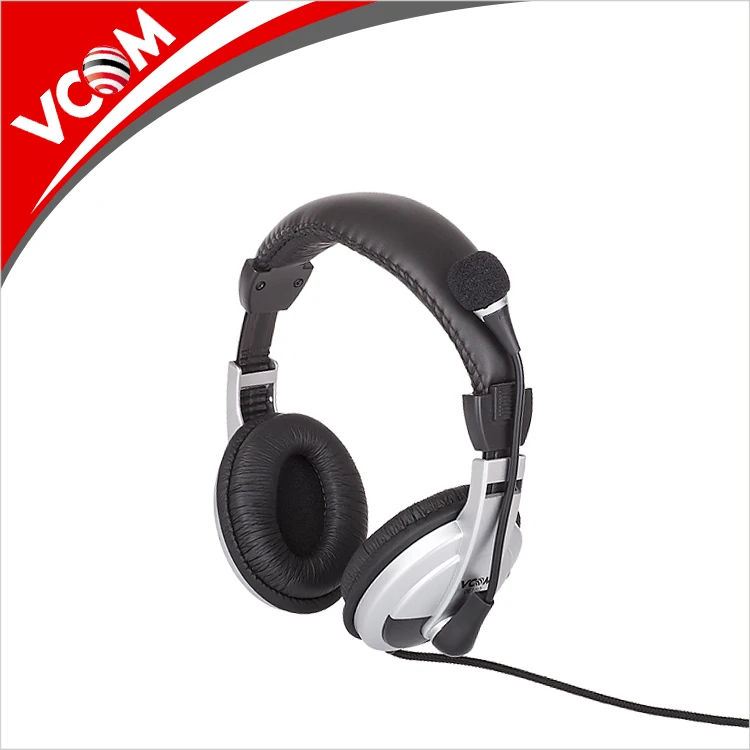 Vcom 게임용 헤드셋 Pc- 7.1 서라운드 사운드 헤드폰 소음 차단 마이크 컴퓨터 학교 프로젝터 - Buy Pc 헤드폰 ...