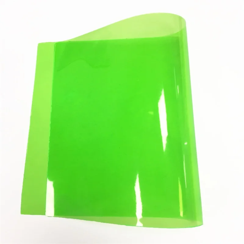 Super Fluorescent Neon Clear Pvc Color Vinyl Film Flexible Transparent ...