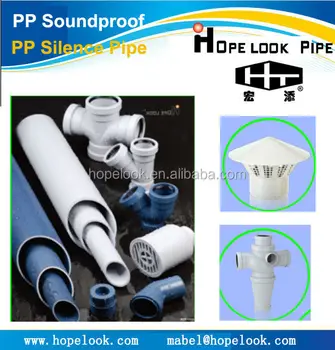 Sound-proof Pp Pipes And Fittings For Sewage,Drainage,Pp Silent P-trap ...