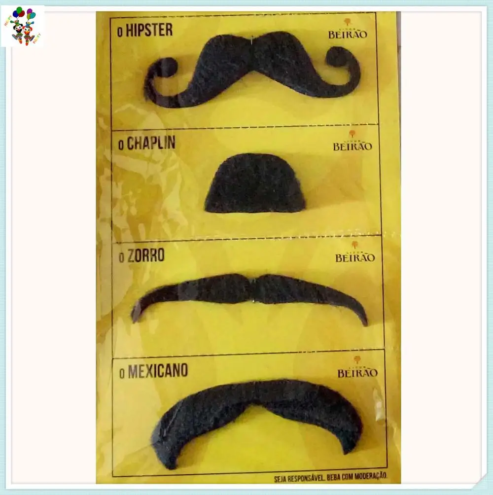 Cheap Cowboy Mexican Black Color Funny Beard Moustache