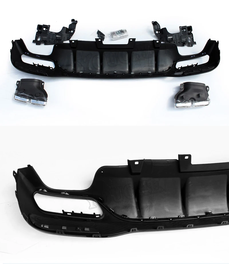 Diffuser & Exhaust Tip For Mercedes Benz Gle Class W166 4 Door Suv 2016 ...