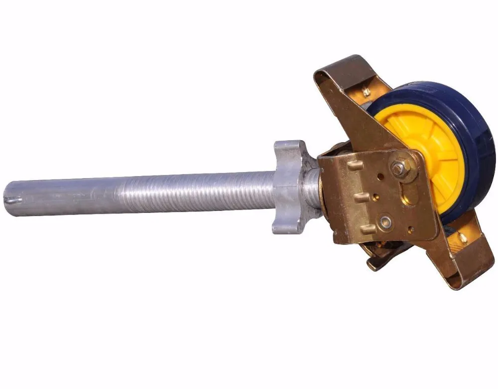 Scaffolding Tire 6" Wheel Caster with Brakes - Durable & Safe