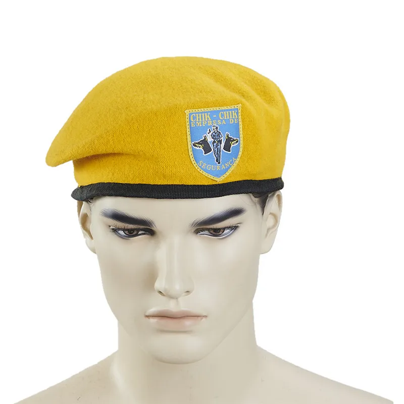 Royal Plush Badge Military Yellow Beret - Buy Royal Military Yellow ...