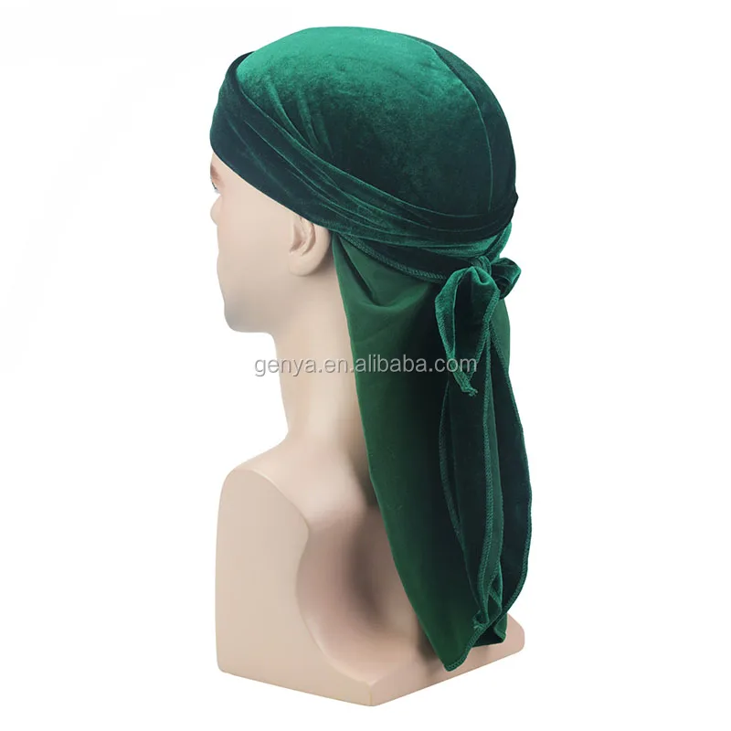 Genya Velvet Durag Long Tail And Wide Strap High Quality Custom Durag ...
