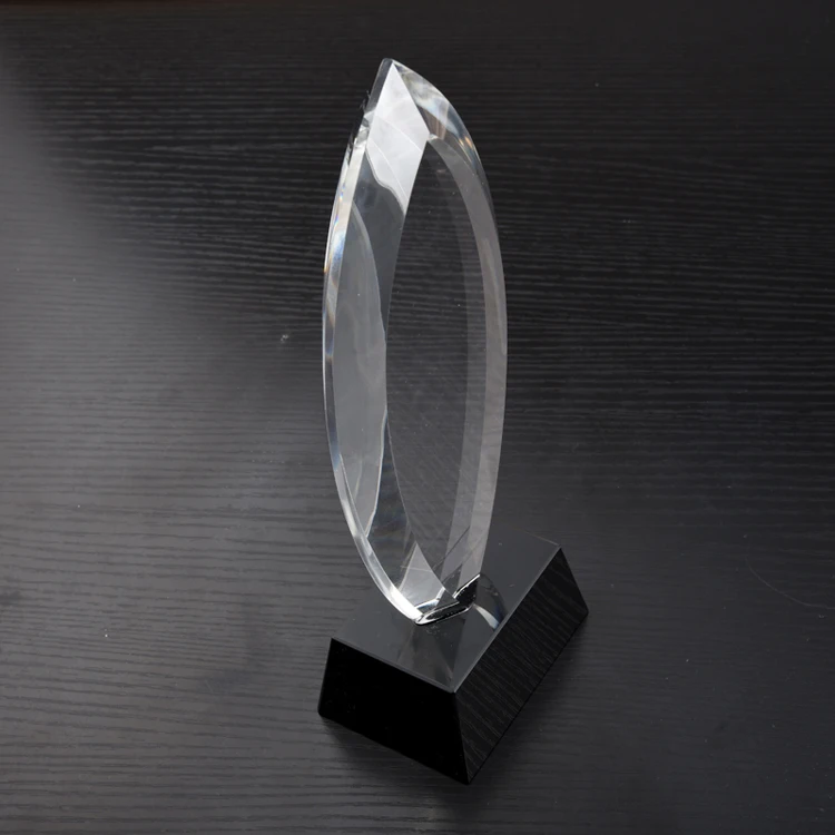 Promotion Leaf Shapes Crystal Trophy Herbalife Crytal Trophy Award ...