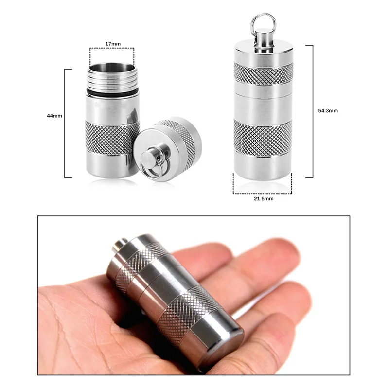 Ultralight Small Metal Custom Pill Case Box Organizer Mini Capsule ...
