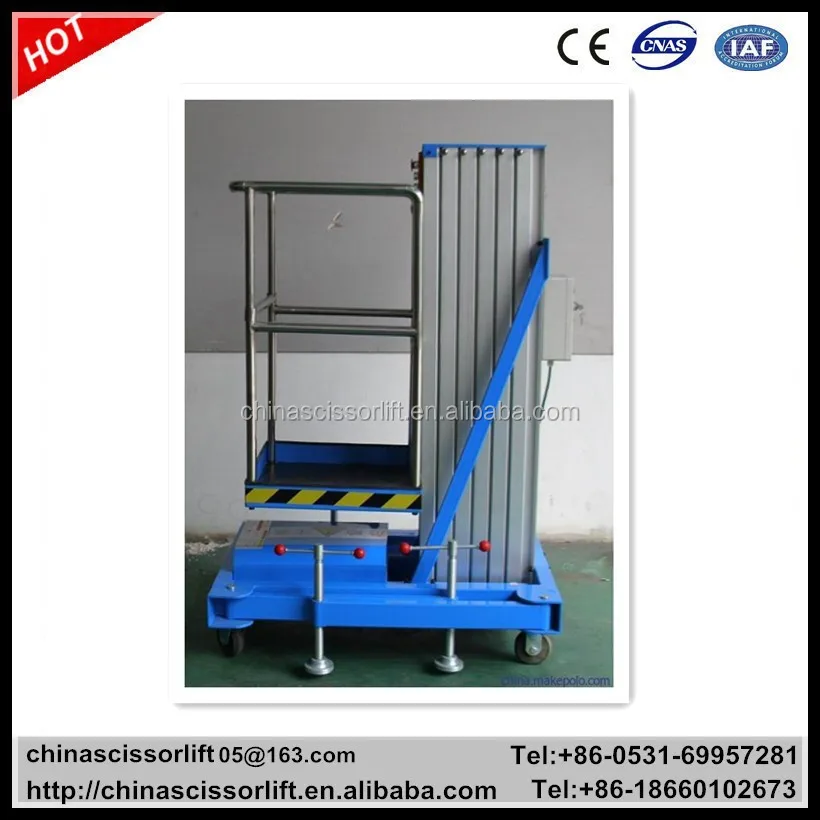 Small Hydraulic Aluminum Lift Mini Man Lift Single Person Lift Platform ...