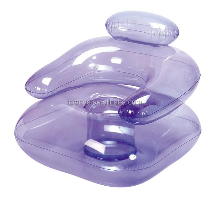 New Updated Illuminated Inflatable Chair Transparent Color Sofa With ...