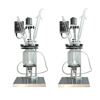 2l Laboratory Jacketed Batch Glass Reactor With Rectification Column ...