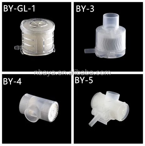 T type medical tracheostomy tracheal HME filter with oxygen tube ...