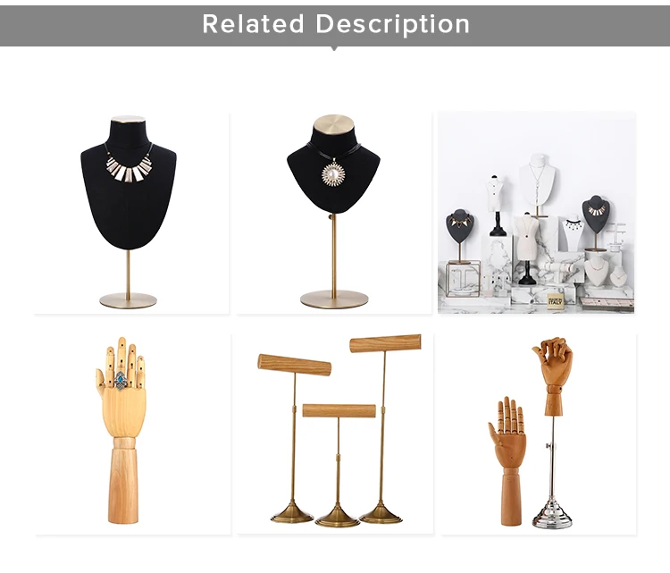 Necklace Pendant Holder Bust Display Jewelry Necklace Stand Display ...