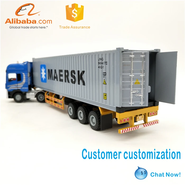 1 50 Diecast Container Truck Model Maersk Container Truck Model Model ...