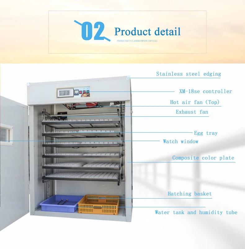 1000 Eggs Automatic Chicken Egg Incubator For Sale - Buy Egg Incubator ...