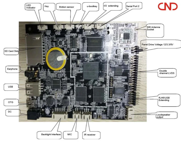 All In One 4 Core Android Ad Controller Board With Ethernet Sd Card ...