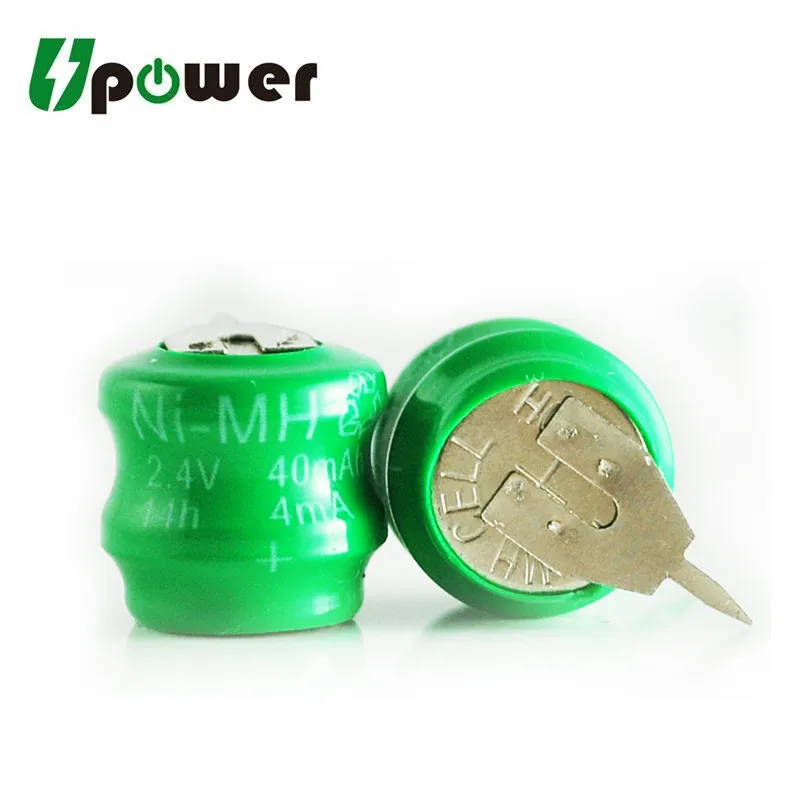 Ni Mh Button Cell Pack 2.4v 40mah B40h Rechargeable Nimh Battery Pack ...