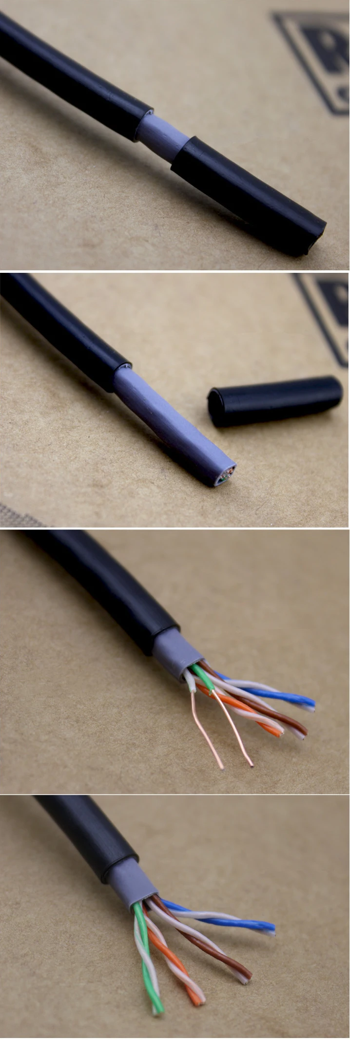 Cat6 23AWG Solid Copper Outdoor Cable - Waterproof & Durable