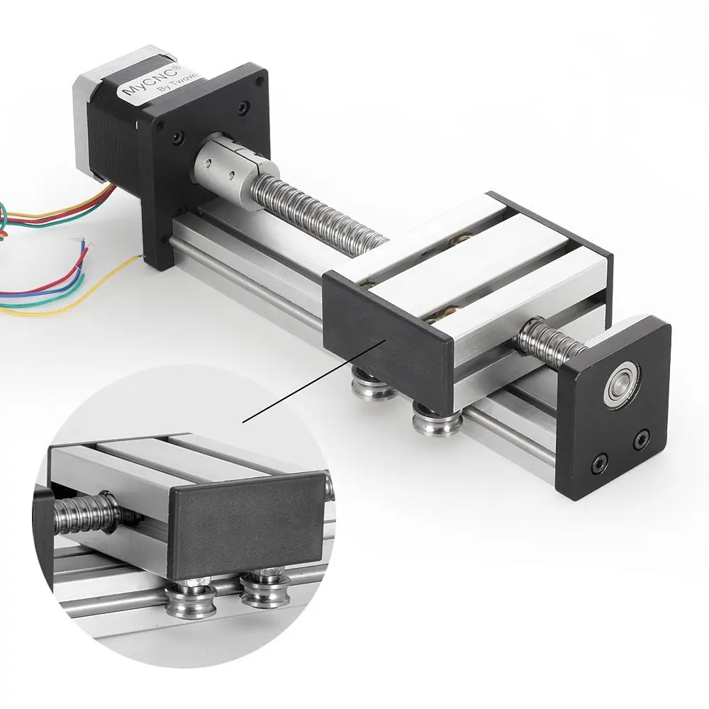 Power Transmission Products 300mm Travel Length Linear Rail Guide Ballscrew Sfu1605 DIY CNC ...