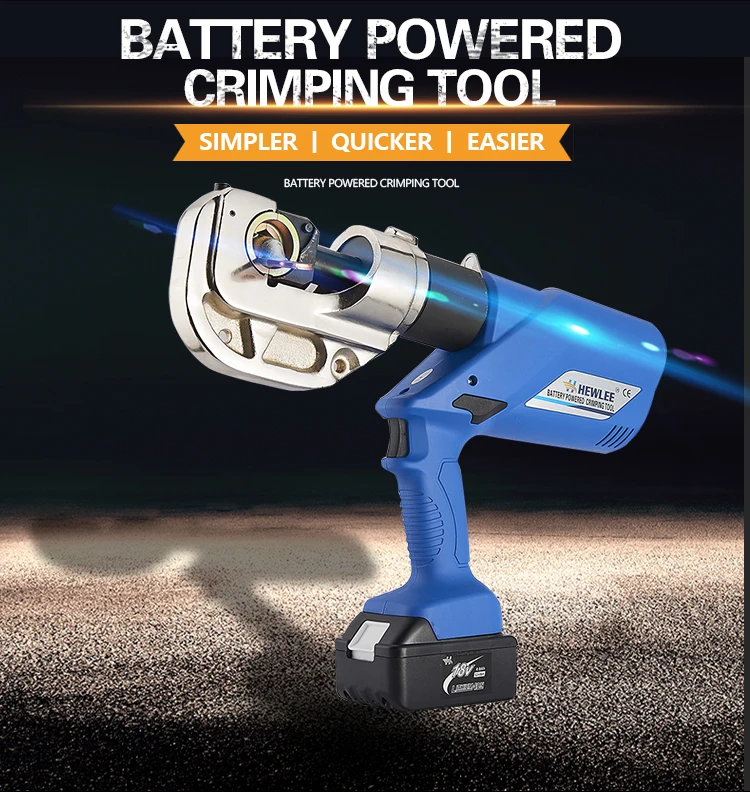 Hewlee Hl-400 Hydraulic Cable Lug Battery Cordless Crimping Tool ...
