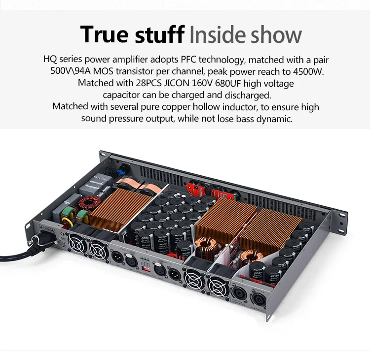 Digital Power Amplifier - 1U, 60V-300V, 4200W X2 Channels