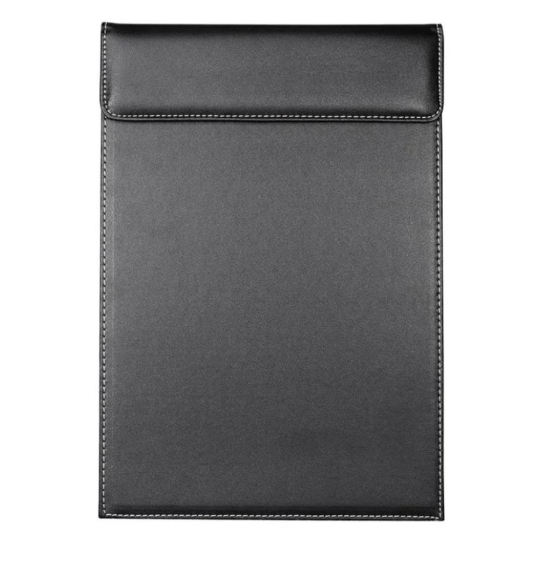 Office Stationery A4 Leather Paper Clip Board With Magnet Clip - Buy ...