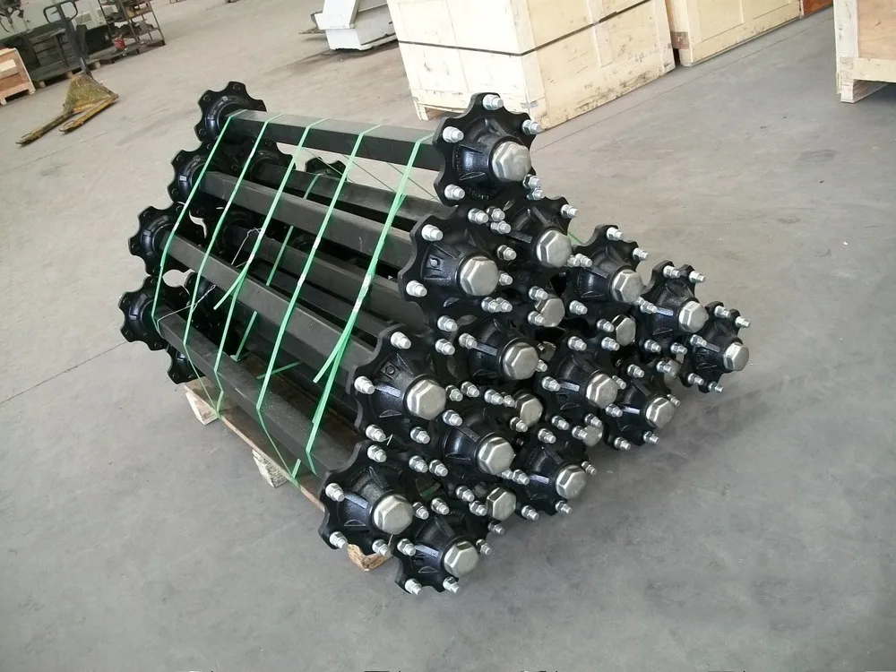 1 Ton Capacity Trailer Axle Spindle and Hubs for Semi-Trailers, Trucks ...