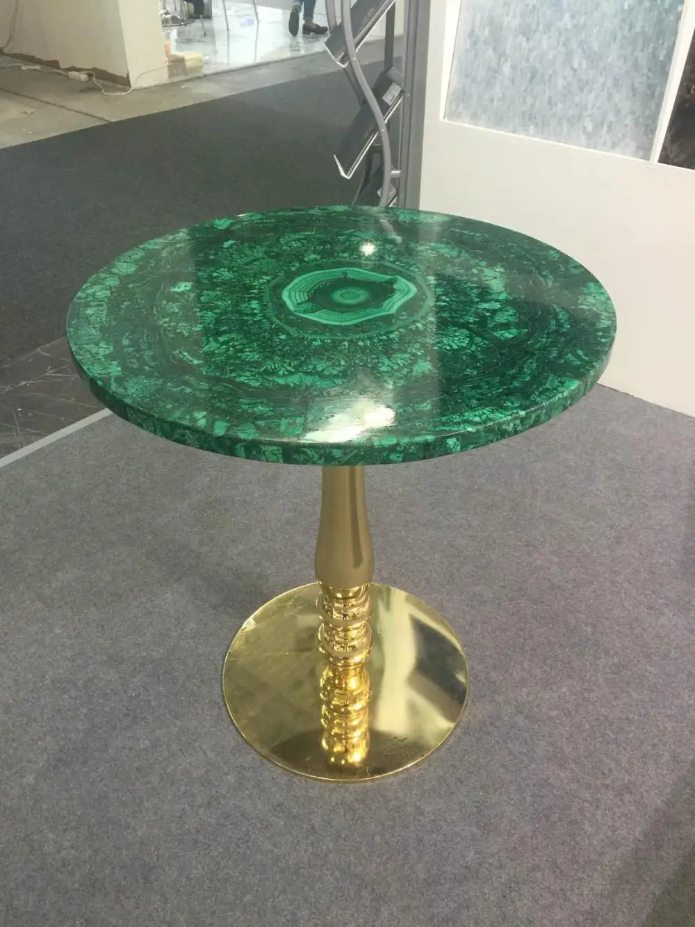 Customized Green Stone Dining Tables - Highclass Malachite