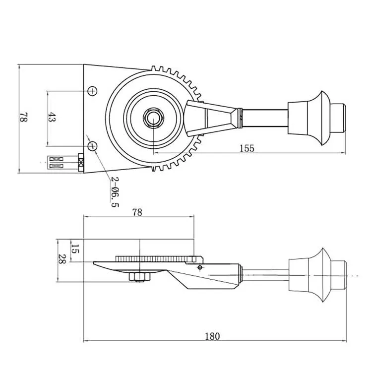 GJ1103A Mini Excavator Parts - Self-Locking Hand Throttle Control Cable ...