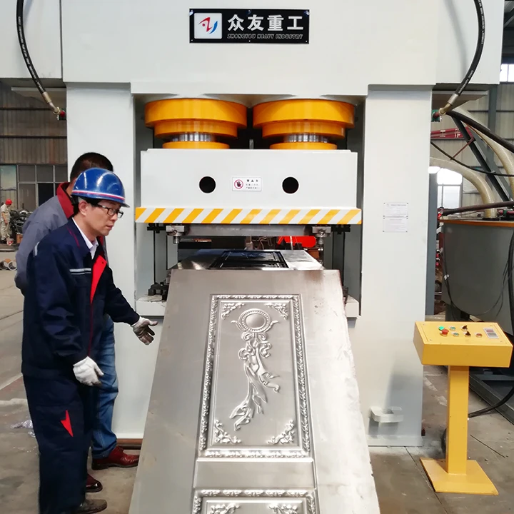 Hydraulic Embossing Press Machine for Steel Door Skin Stamping