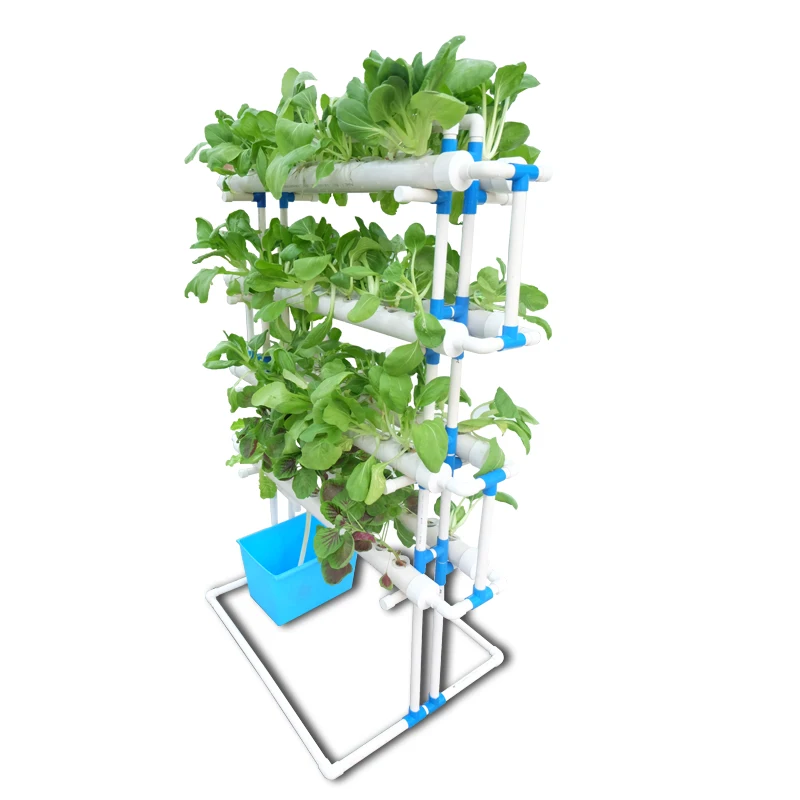 Small Pvc A-frame Double Nft Garden Hydroponic System With 88 Holes ...