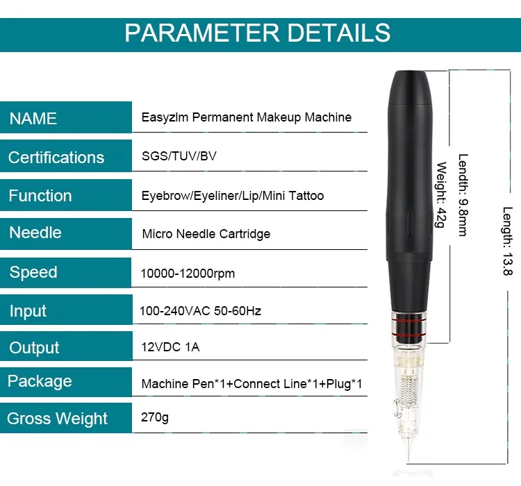 Easyzlm Professional Digital Microblading Equipment Micropigmentation ...