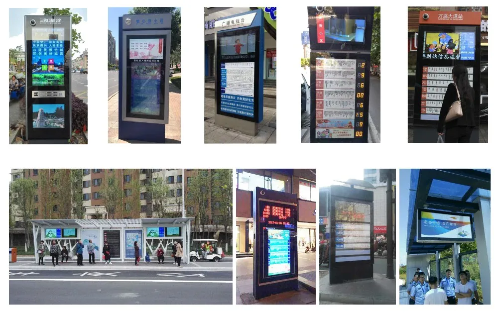 Smart Bus Stop With Bus Time Arrival System Voice Broadcasting - Buy ...