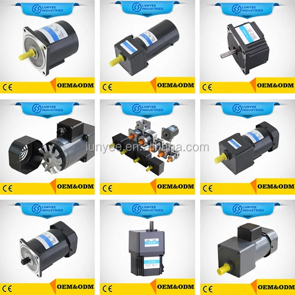 High Torque Low Rpm Small Powerful AC Electric Motors 3W to 400W