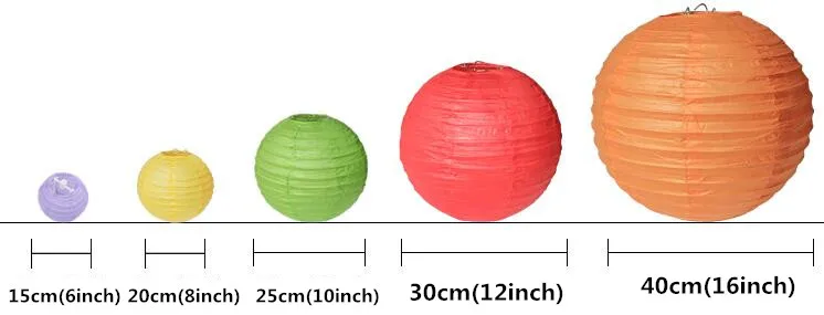 Different Size Chinese Paper Lantern Lamp For Christmas Wedding Decor ...