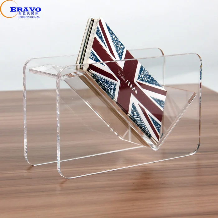 Custom Perspex Name Card Box Business Card Holder Credit Card Holder ...