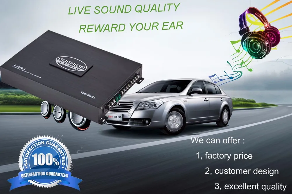 Best price customer design car amplifier class d mono 1ohm 12V high ...