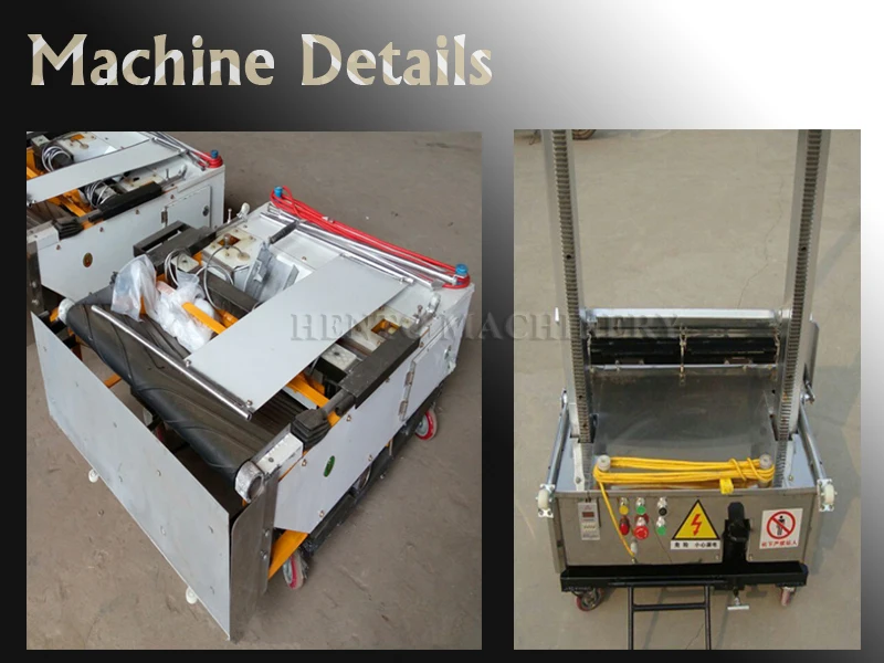New Type Wall Plastering Machine / Automatic Wall Cement Plastering ...