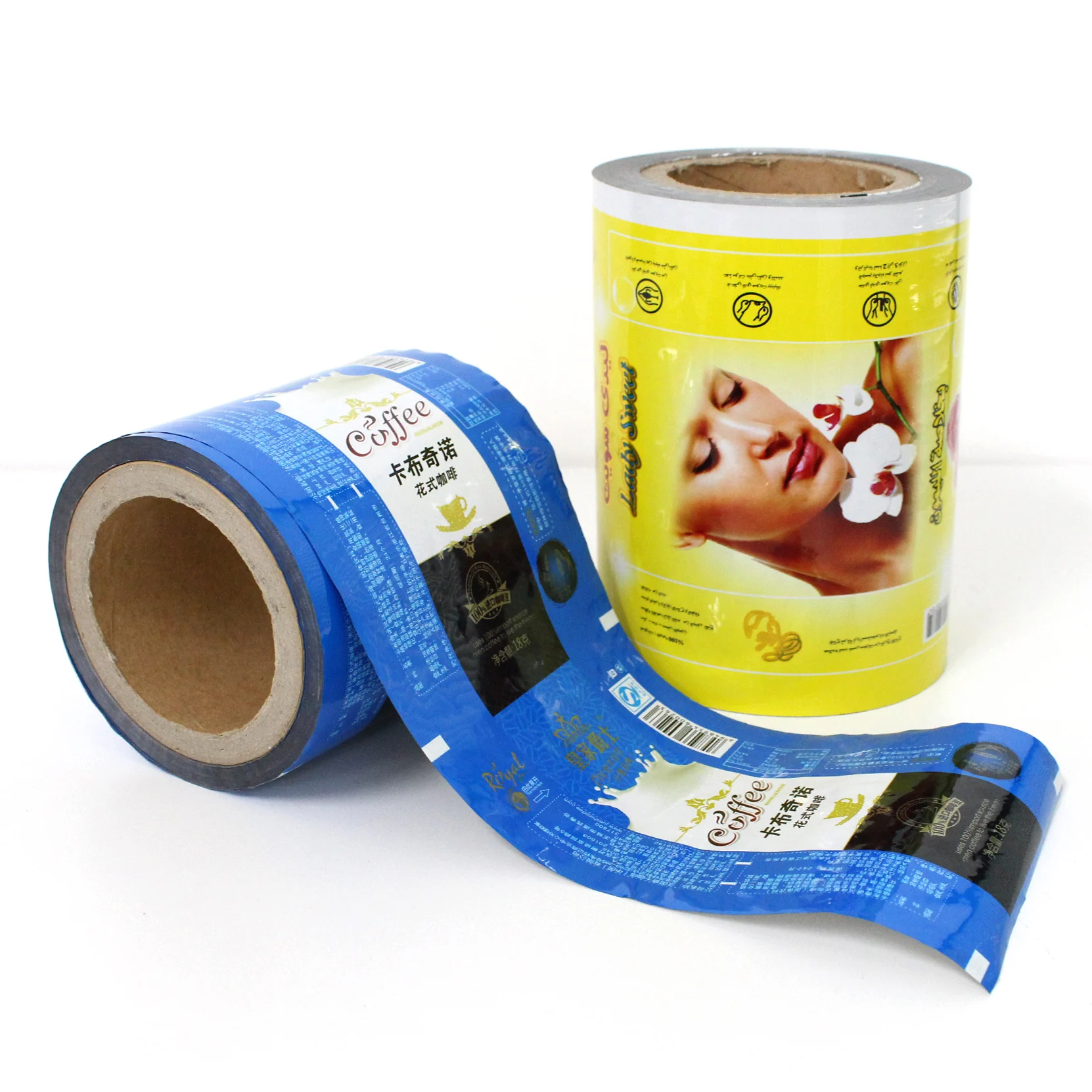 Laminated Food Packaging Pe Plastic Polyurethane Film Roll Potato Chips ...